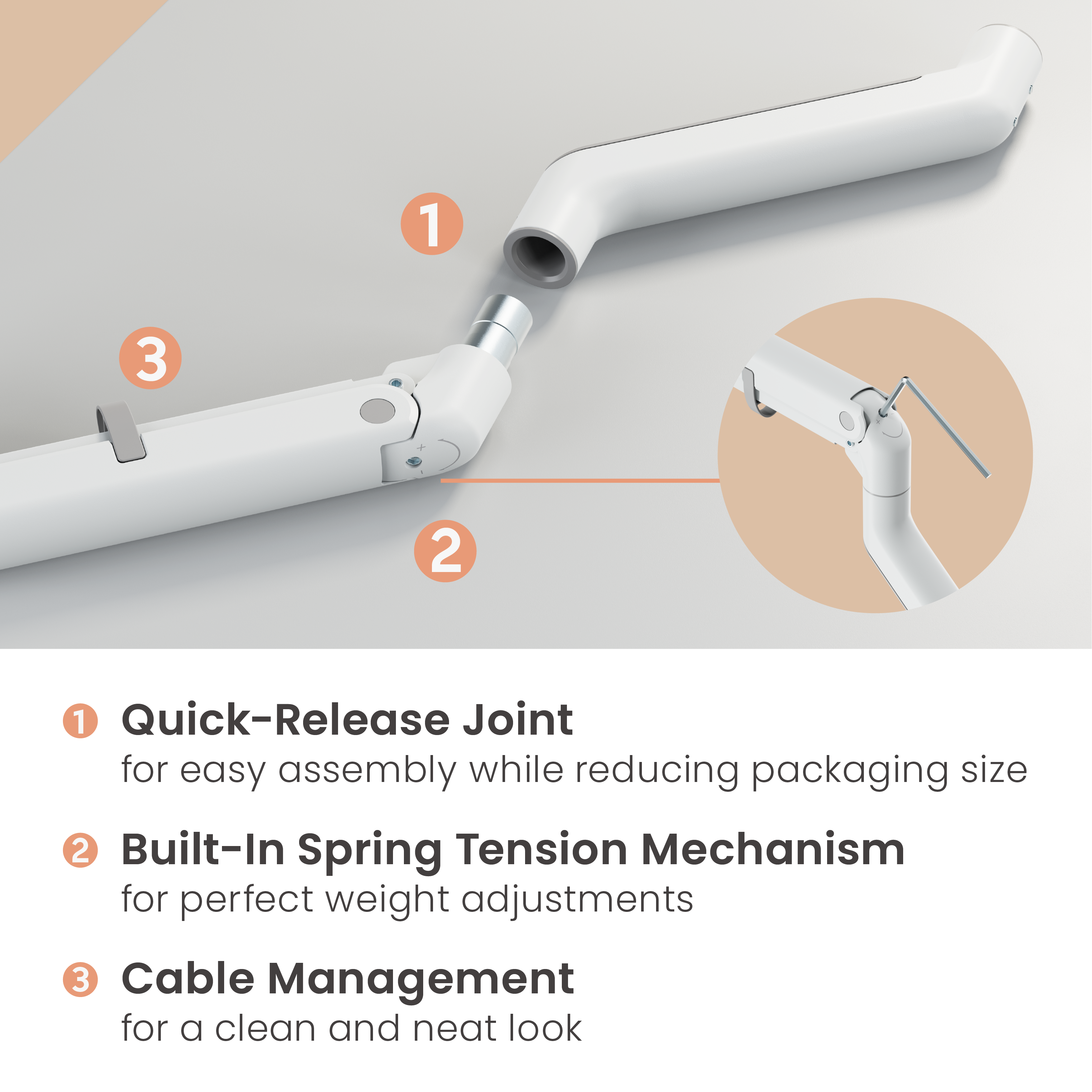 BoldGrip Heavy-Duty Gas Spring Dual Monitor Arm Supplier and ...