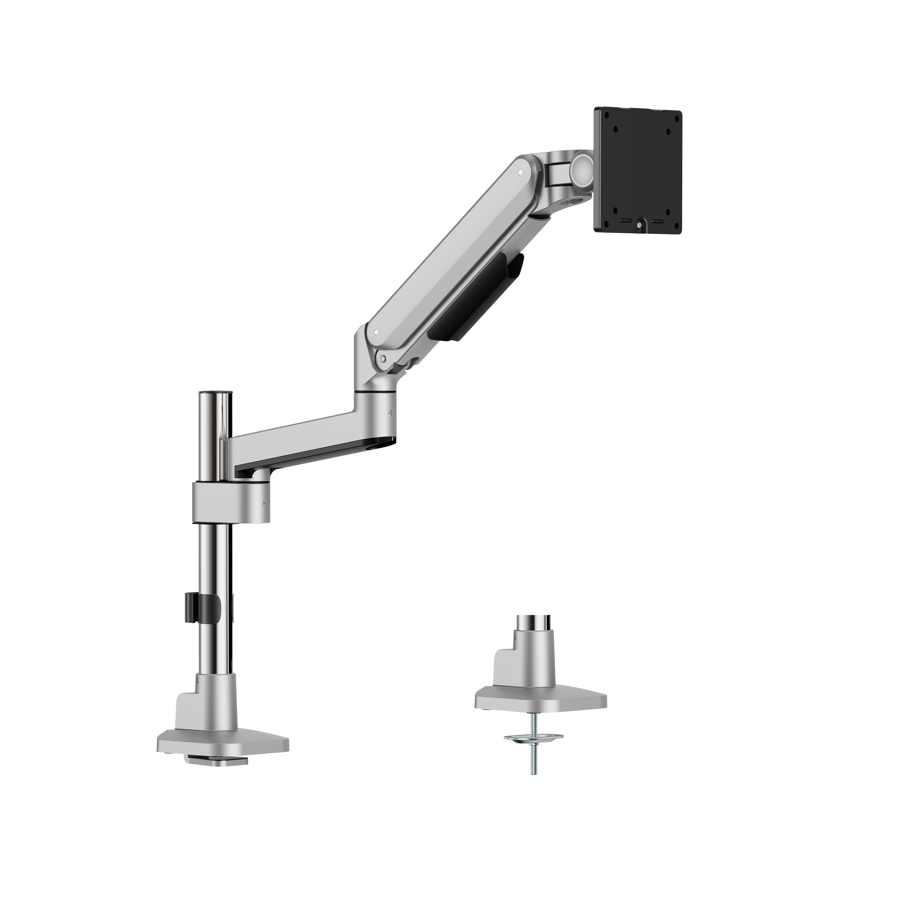 Deluxe Mechanical Spring Single Monitor Arm (Pole Mounted) Supplier and ...