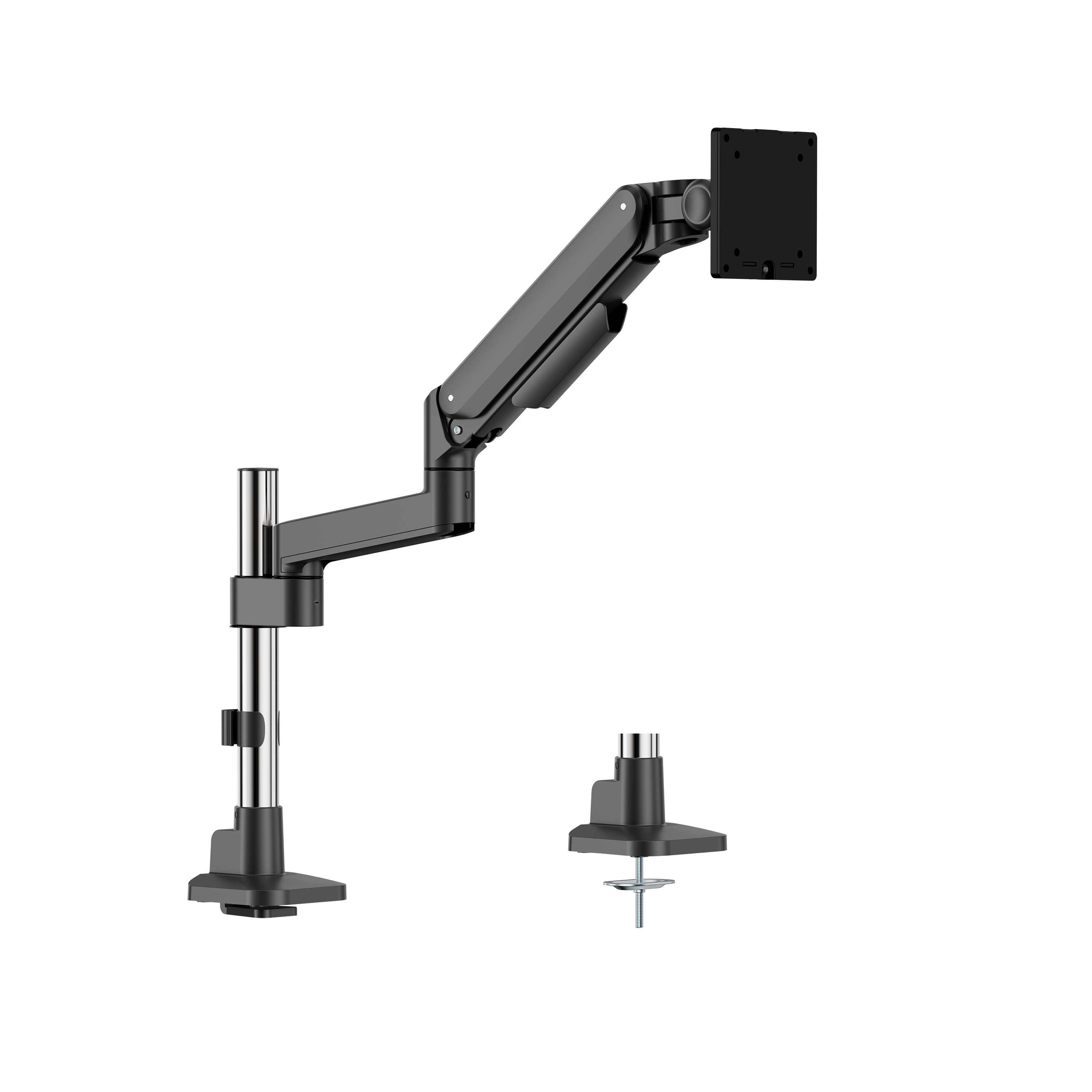Deluxe Mechanical Spring Single Monitor Arm (Pole Mounted) Supplier and ...