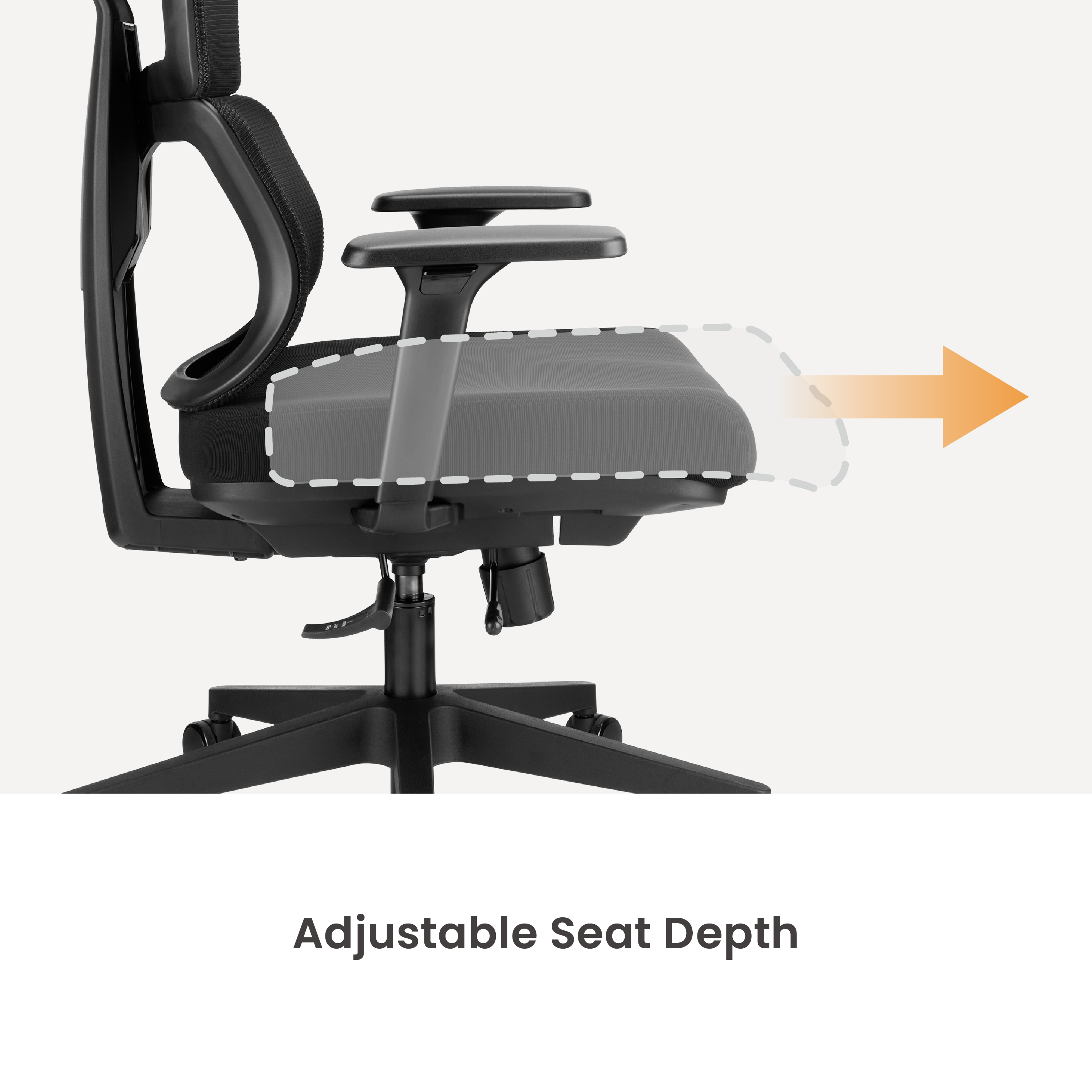 Ergonomic Office Chair with Adjustable Headrest/Backrest/Seat Depth ...