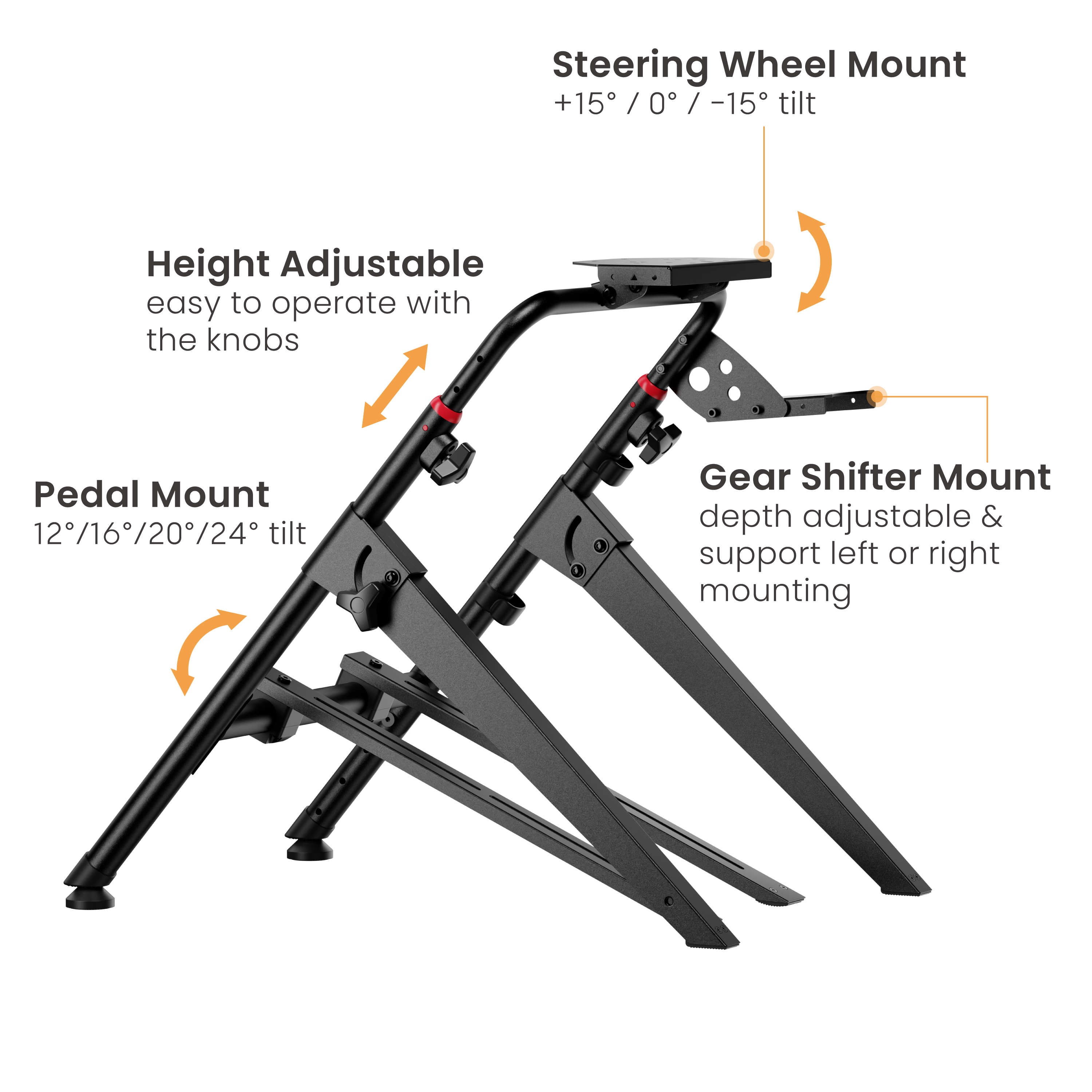 Foldable Racing Simulator Wheel Stand Supplier and Manufacturer- LUMI