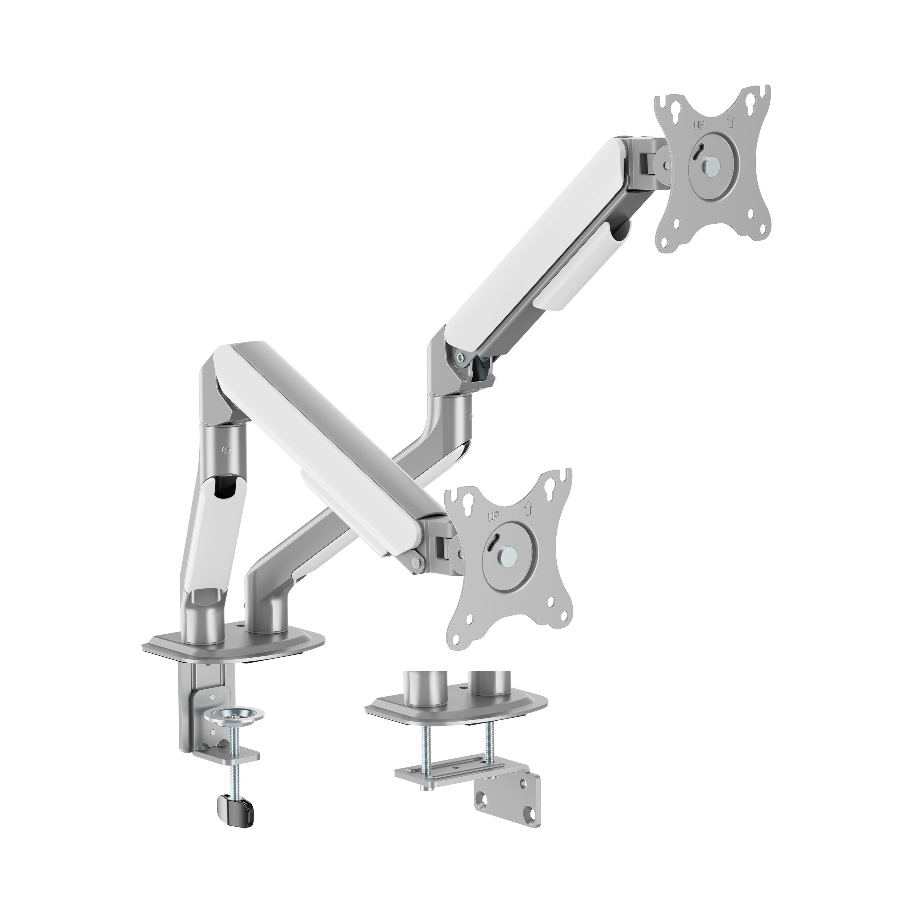 Counterbalance Mechanical Spring Dual Monitor Arm Supplier and ...