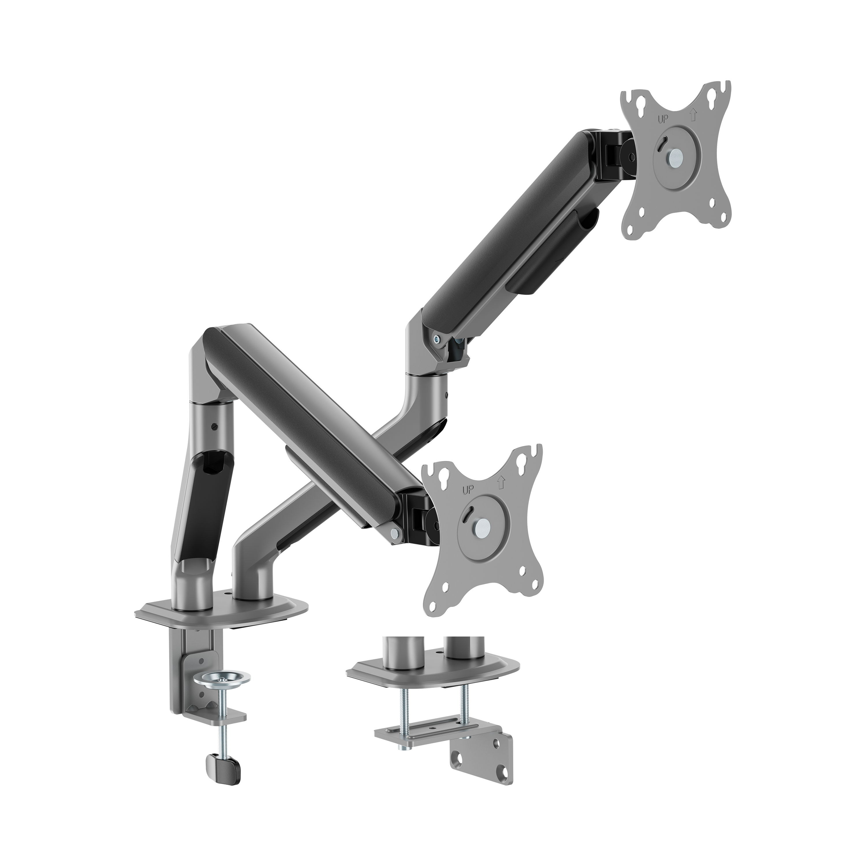 Counterbalance Mechanical Spring Dual Monitor Arm Supplier and ...