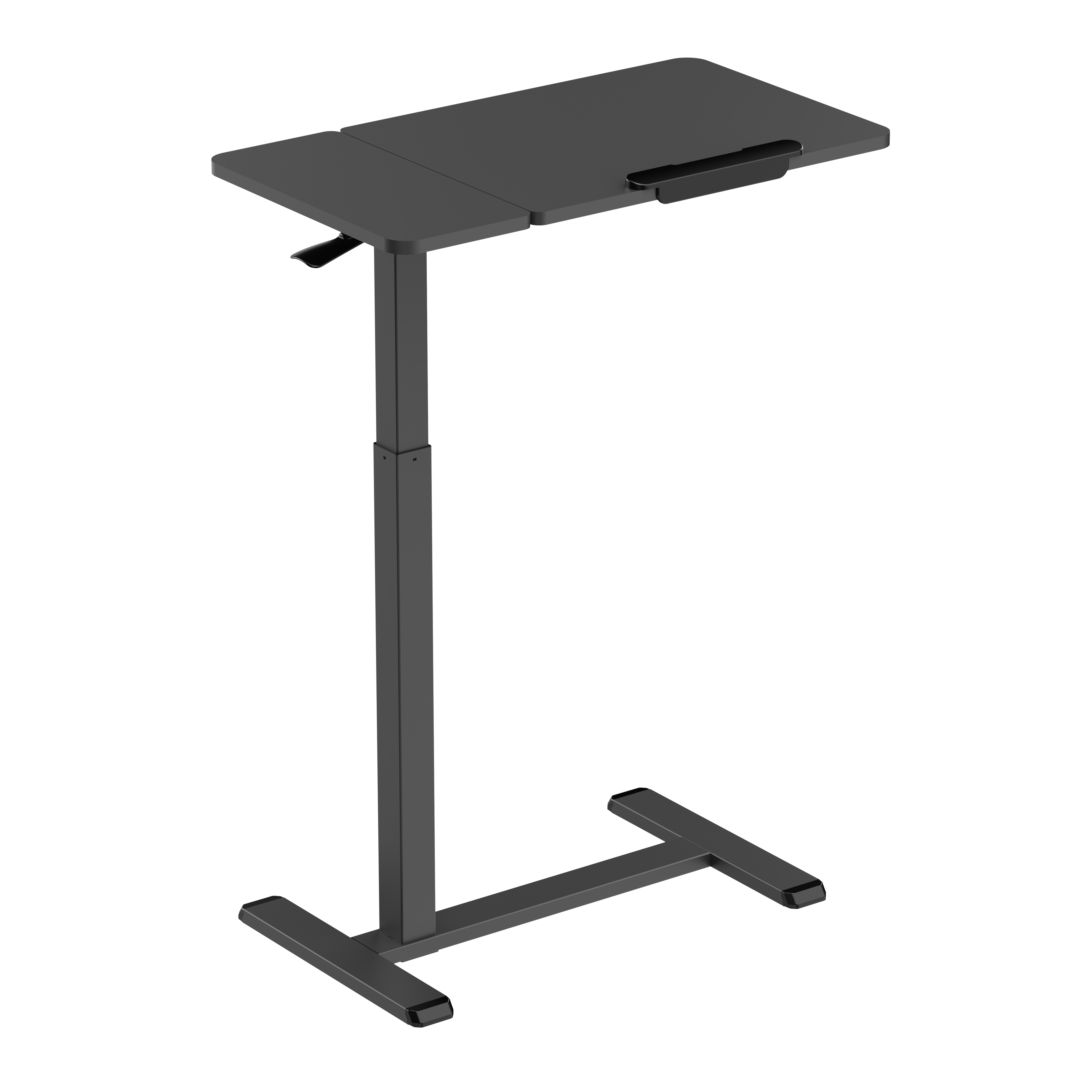 Height Adjustable Mobile Gas-Lift Side Table with Gas Spring Tilt ...