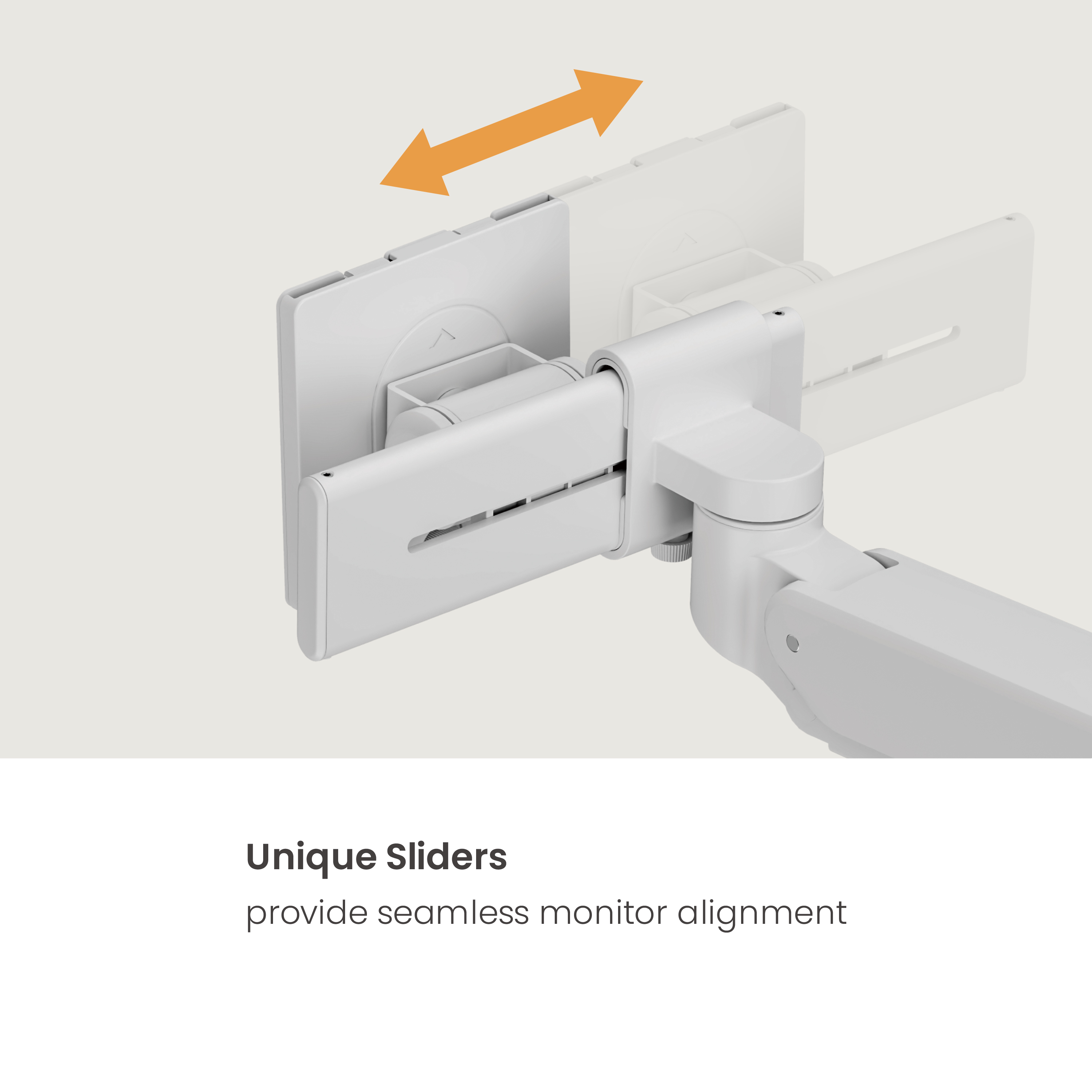 Modular Mechanical Spring Quad Monitor Arm with Sliders Supplier and ...