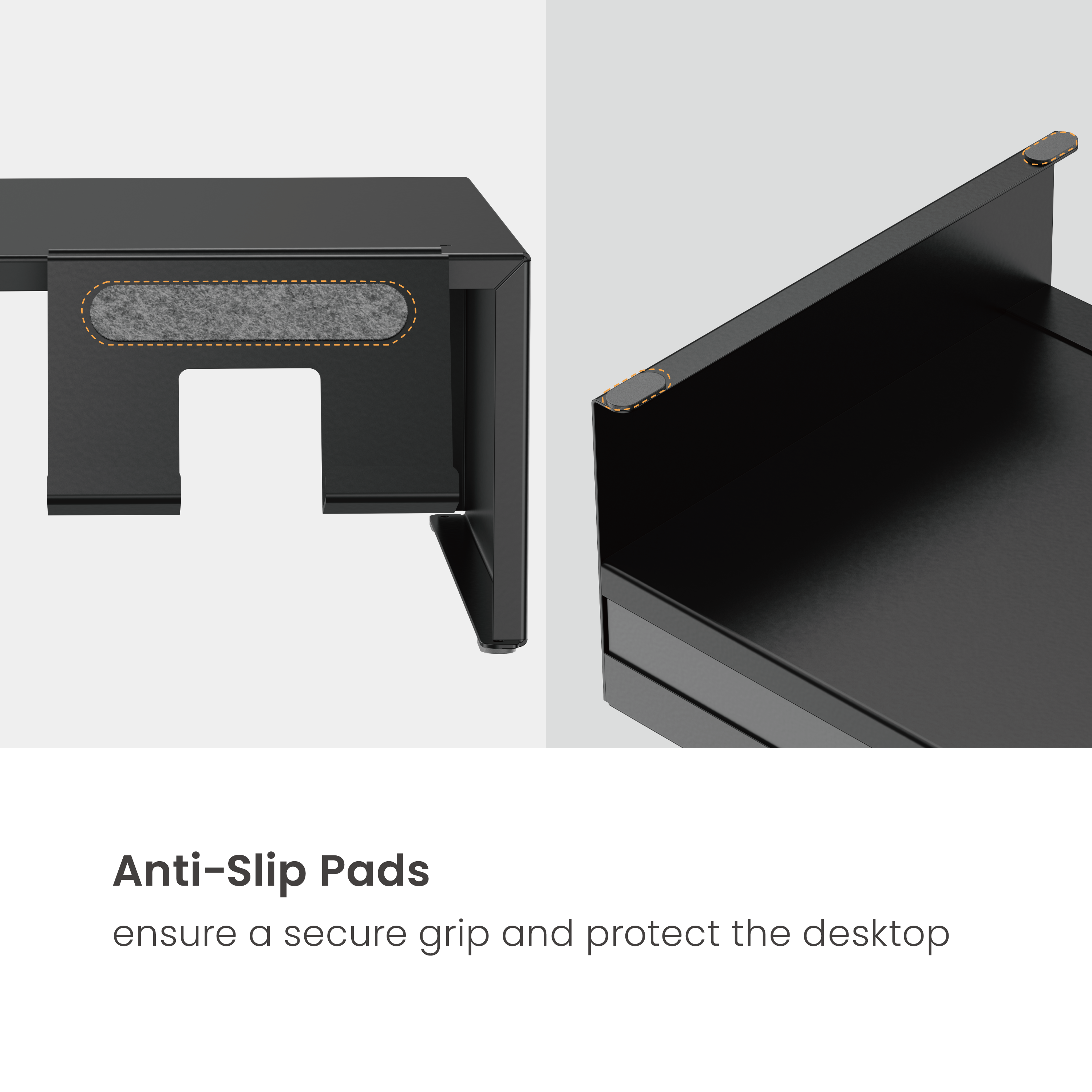 Heavy-Duty Storage-Savvy Monitor Riser with Phone & Tablet Holders ...